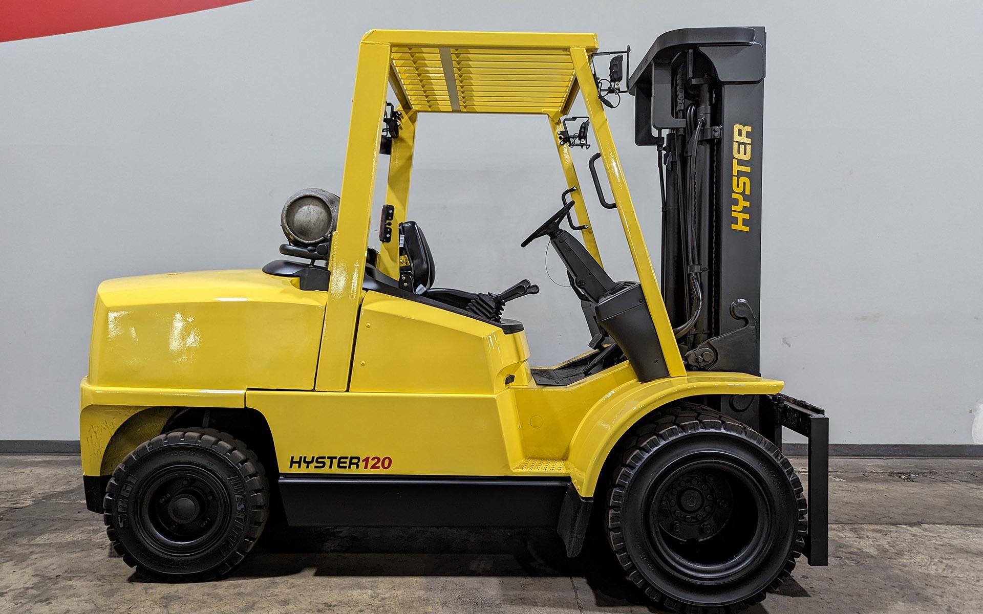 2005 Propane (LP) Hyster Sit Down Rider H120XM - 123Forklift